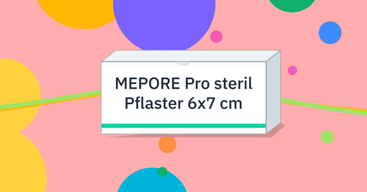 Symbolbild: Packung mit der Aufschrift MEPORE Pro steril Pflaster 6x7 cm (PZN 20285938) – Verfügbarkeit und Bezug in Apotheken in Frankfurt am Main