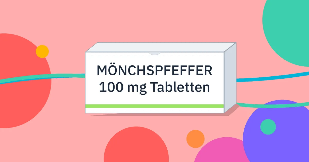 Symbolbild: Packung mit der Aufschrift MÖNCHSPFEFFER 100 mg Tabletten (PZN 16119861) – Verfügbarkeit und Bezug in Apotheken in Frankfurt am Main