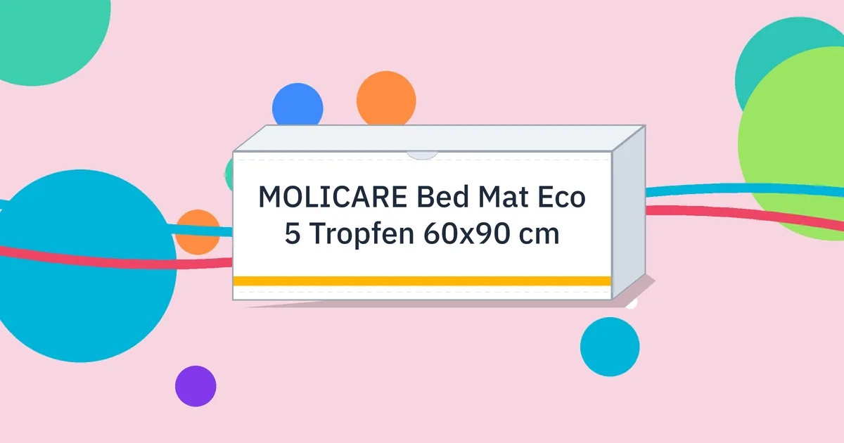 Symbolbild: Packung mit der Aufschrift MOLICARE Bed Mat Eco 5 Tropfen 60x90 cm (PZN 16136931) – Verfügbarkeit und Bezug in Apotheken in Frankfurt am Main