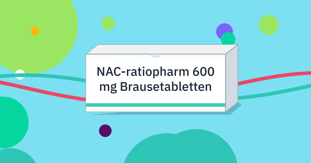 Symbolbild: Packung mit der Aufschrift NAC-ratiopharm 600 mg Brausetabletten (PZN 04788226) – Verfügbarkeit und Bezug in Apotheken in Frankfurt am Main