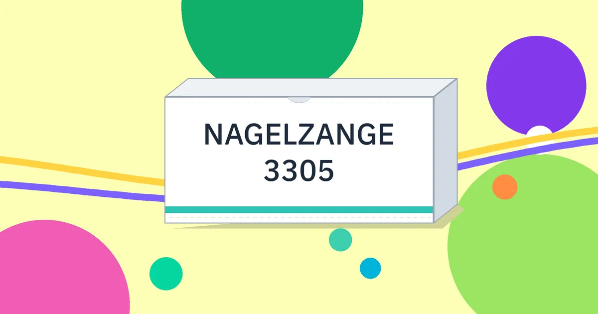 Symbolbild: Packung mit der Aufschrift NAGELZANGE 3305 (PZN 07341661) – Verfügbarkeit und Bezug in Apotheken in Frankfurt am Main
