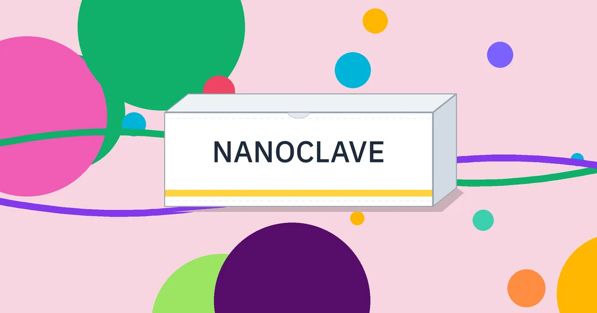 Symbolbild: Packung mit der Aufschrift NANOCLAVE (PZN 18499276) – Verfügbarkeit und Bezug in Apotheken in Frankfurt am Main