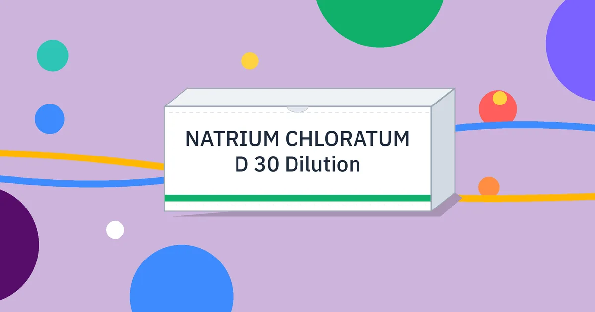 Symbolbild: Packung mit der Aufschrift NATRIUM CHLORATUM D 30 Dilution (PZN 02927936) – Verfügbarkeit und Bezug in Apotheken in Frankfurt am Main
