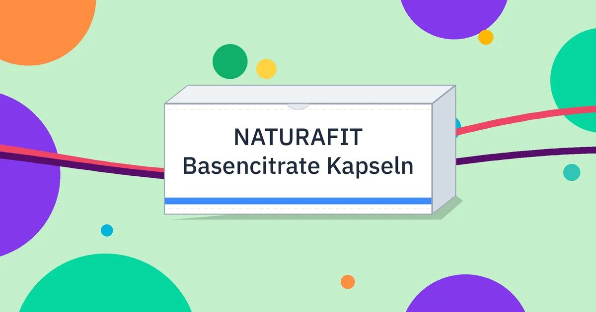 Symbolbild: Packung mit der Aufschrift NATURAFIT Basencitrate Kapseln (PZN 12587045) – Verfügbarkeit und Bezug in Apotheken in Frankfurt am Main