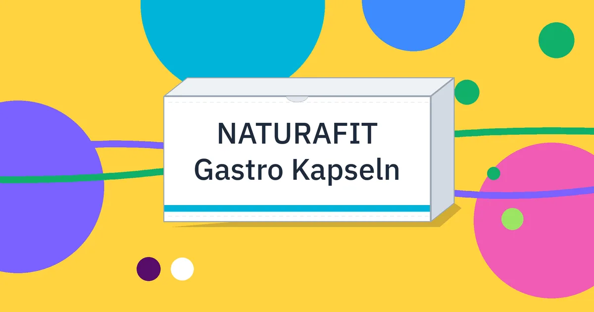 Symbolbild: Packung mit der Aufschrift NATURAFIT Gastro Kapseln (PZN 09269494) – Verfügbarkeit und Bezug in Apotheken in Frankfurt am Main