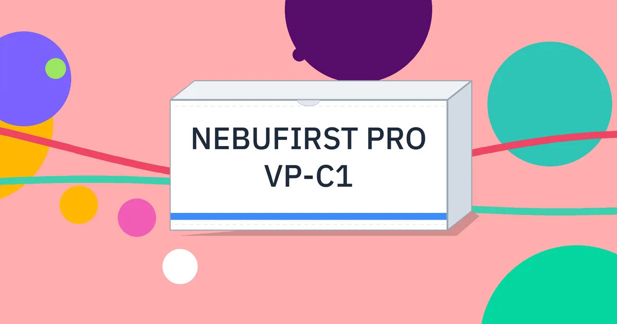 Symbolbild: Packung mit der Aufschrift NEBUFIRST PRO VP-C1 (PZN 20327714) – Verfügbarkeit und Bezug in Apotheken in Frankfurt am Main