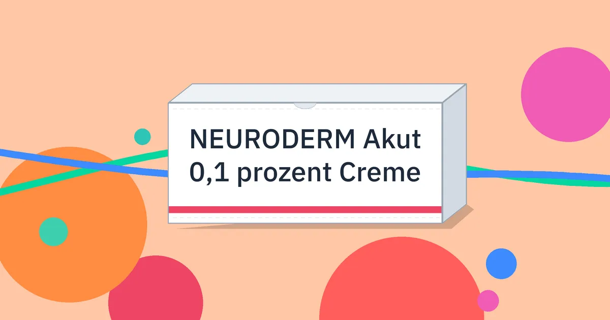 Symbolbild: Packung mit der Aufschrift NEURODERM Akut 0,1 prozent Creme (PZN 09012654) – Verfügbarkeit und Bezug in Apotheken in Frankfurt am Main