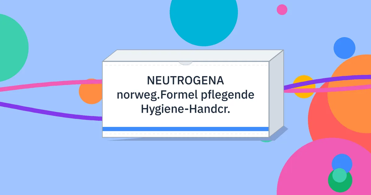 Symbolbild: Packung mit der Aufschrift NEUTROGENA norweg.Formel pflegende Hygiene-Handcr. (PZN 17866399) – Verfügbarkeit und Bezug in Apotheken in Frankfurt am Main
