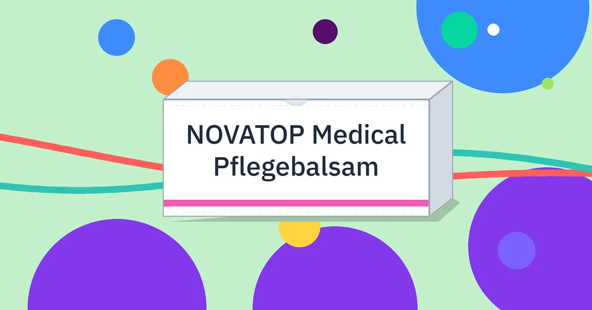 Symbolbild: Packung mit der Aufschrift NOVATOP Medical Pflegebalsam (PZN 09428308) – Verfügbarkeit und Bezug in Apotheken in Frankfurt am Main