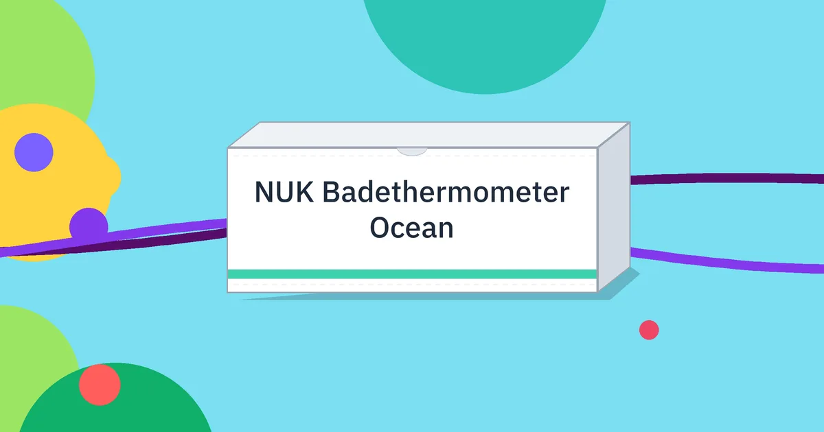 Symbolbild: Packung mit der Aufschrift NUK Badethermometer Ocean (PZN 02042899) – Verfügbarkeit und Bezug in Apotheken in Frankfurt am Main