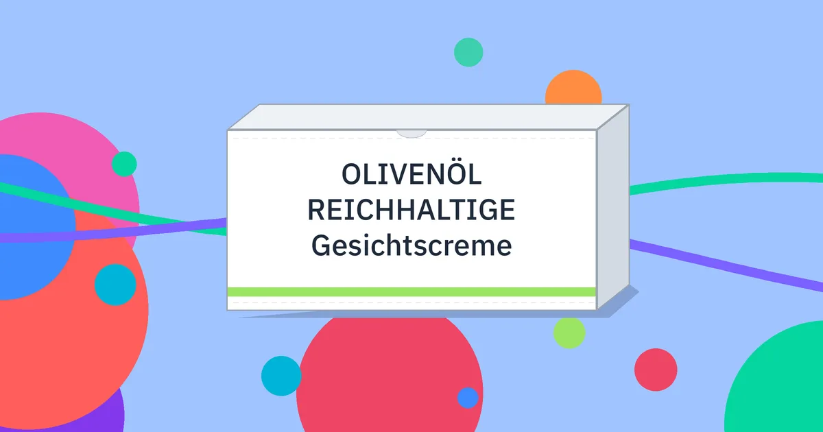 Symbolbild: Packung mit der Aufschrift OLIVENÖL REICHHALTIGE Gesichtscreme (PZN 16331414) – Verfügbarkeit und Bezug in Apotheken in Frankfurt am Main