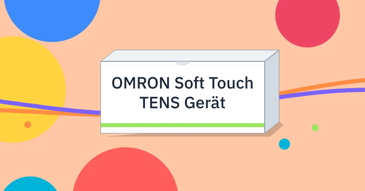 Symbolbild: Packung mit der Aufschrift OMRON Soft Touch TENS Gerät (PZN 04319371) – Verfügbarkeit und Bezug in Apotheken in Frankfurt am Main