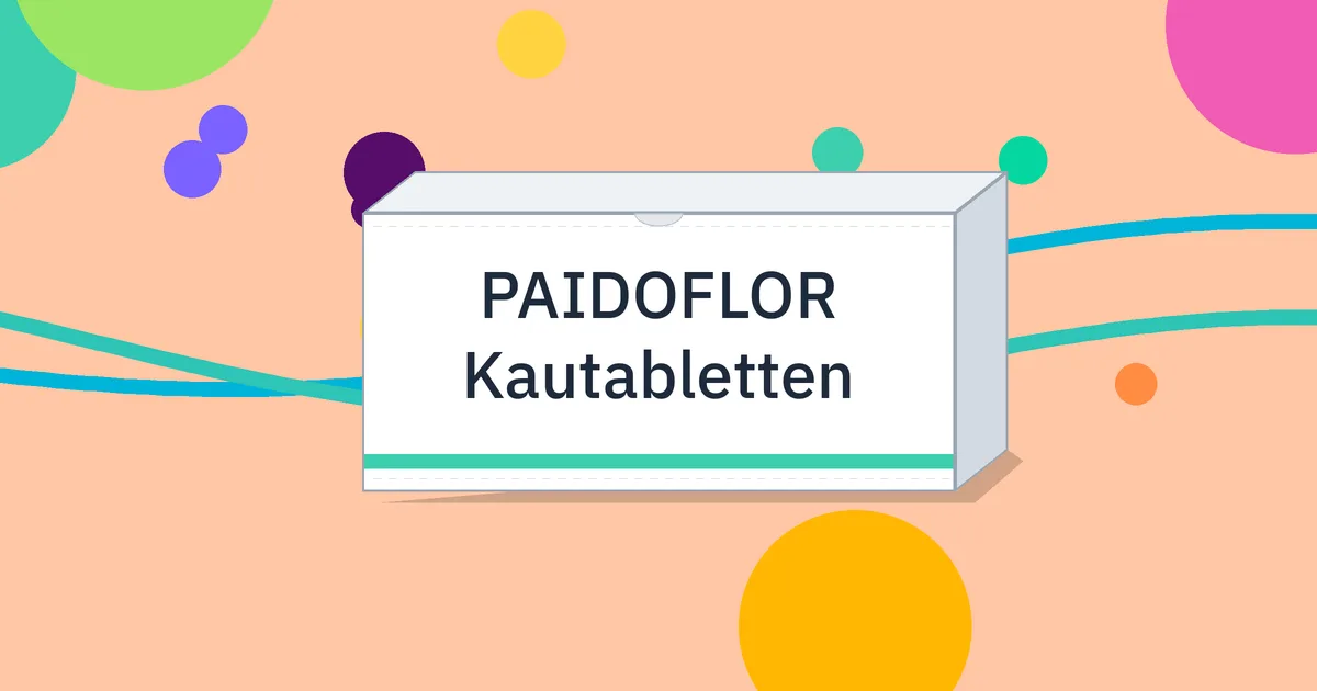 Symbolbild: Packung mit der Aufschrift PAIDOFLOR Kautabletten (PZN 04863146) – Verfügbarkeit und Bezug in Apotheken in Frankfurt am Main