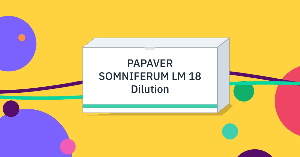 Symbolbild: Packung mit der Aufschrift PAPAVER SOMNIFERUM LM 18 Dilution (PZN 12975936) – Verfügbarkeit und Bezug in Apotheken in Frankfurt am Main