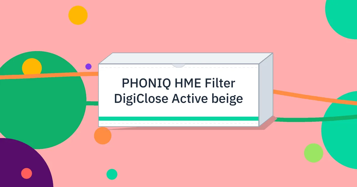 Symbolbild: Packung mit der Aufschrift PHONIQ HME Filter DigiClose Active beige (PZN 17381503) – Verfügbarkeit und Bezug in Apotheken in Frankfurt am Main