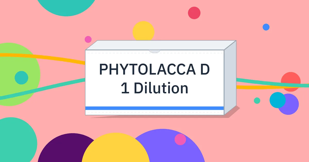 Symbolbild: Packung mit der Aufschrift PHYTOLACCA D 1 Dilution (PZN 00976451) – Verfügbarkeit und Bezug in Apotheken in Frankfurt am Main