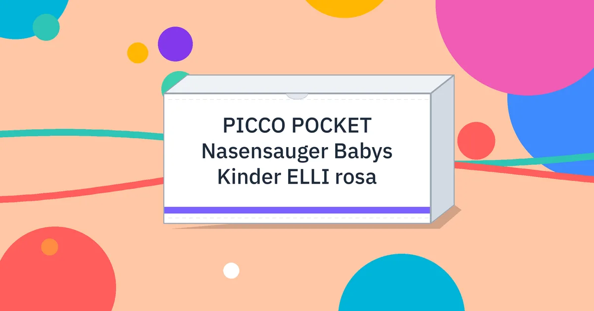 Symbolbild: Packung mit der Aufschrift PICCO POCKET Nasensauger Babys Kinder ELLI rosa (PZN 19144747) – Verfügbarkeit und Bezug in Apotheken in Frankfurt am Main