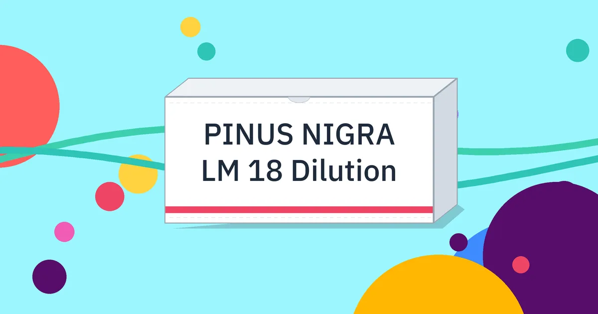 Symbolbild: Packung mit der Aufschrift PINUS NIGRA LM 18 Dilution (PZN 13642585) – Verfügbarkeit und Bezug in Apotheken in Frankfurt am Main