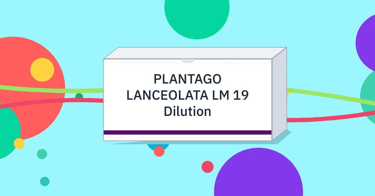 Symbolbild: Packung mit der Aufschrift PLANTAGO LANCEOLATA LM 19 Dilution (PZN 13037039) – Verfügbarkeit und Bezug in Apotheken in Frankfurt am Main