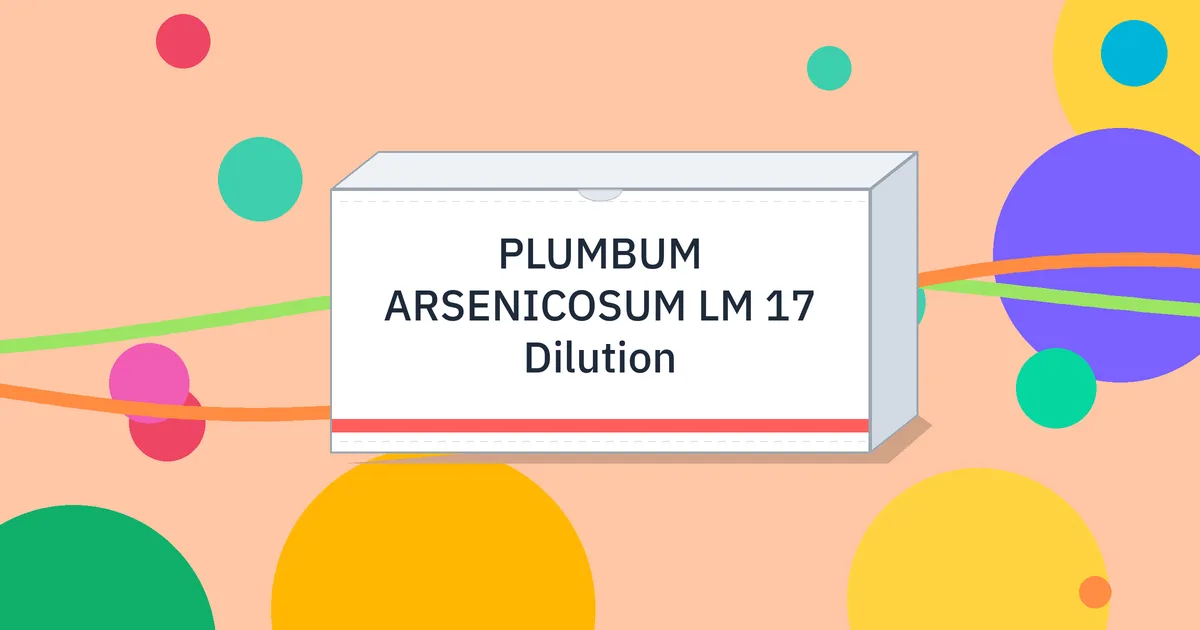 Symbolbild: Packung mit der Aufschrift PLUMBUM ARSENICOSUM LM 17 Dilution (PZN 13039334) – Verfügbarkeit und Bezug in Apotheken in Frankfurt am Main