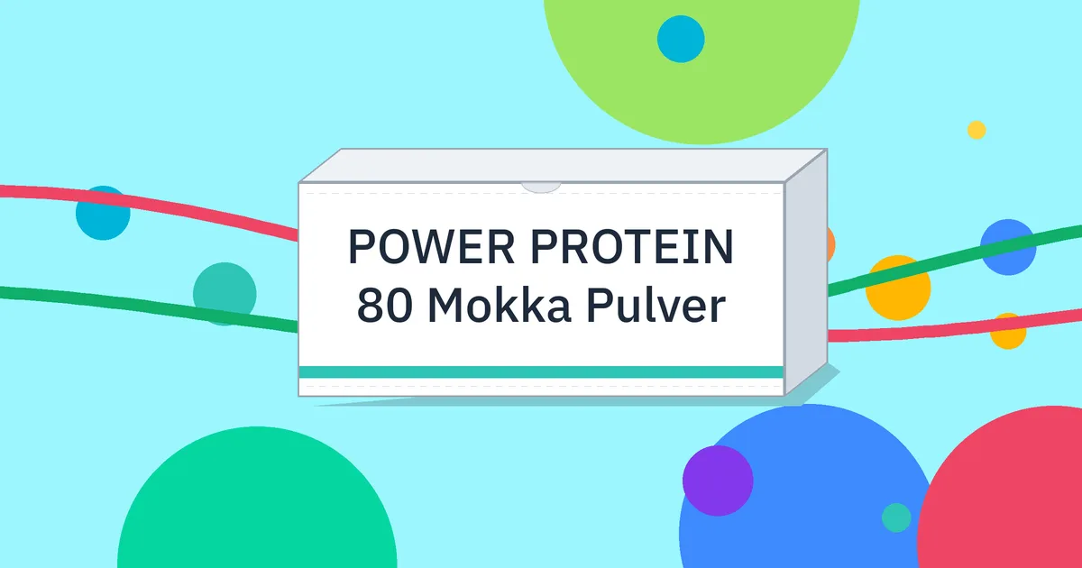 Symbolbild: Packung mit der Aufschrift POWER PROTEIN 80 Mokka Pulver (PZN 01498479) – Verfügbarkeit und Bezug in Apotheken in Frankfurt am Main