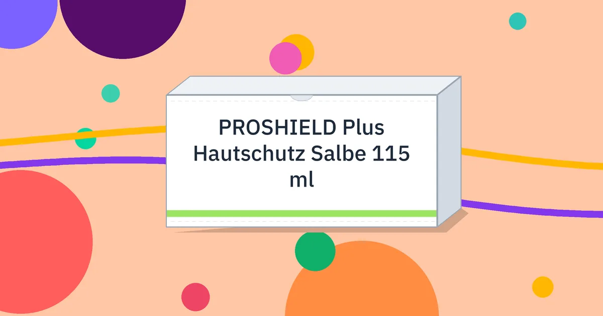 Symbolbild: Packung mit der Aufschrift PROSHIELD Plus Hautschutz Salbe 115 ml (PZN 10301257) – Verfügbarkeit und Bezug in Apotheken in Frankfurt am Main