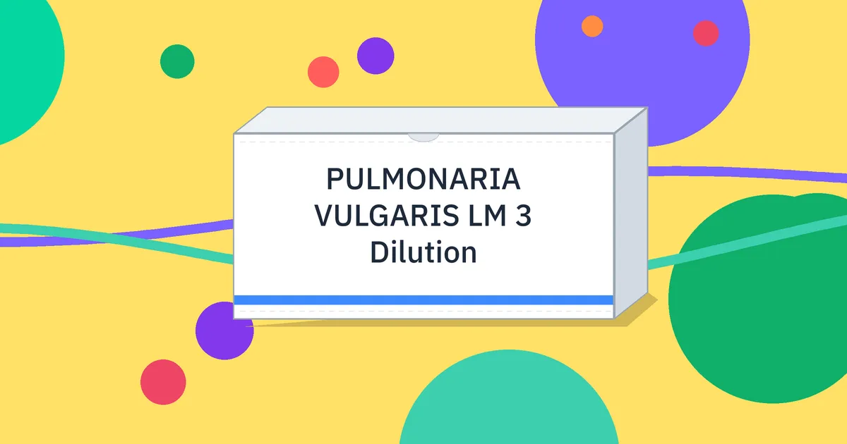 Symbolbild: Packung mit der Aufschrift PULMONARIA VULGARIS LM 3 Dilution (PZN 13670736) – Verfügbarkeit und Bezug in Apotheken in Frankfurt am Main