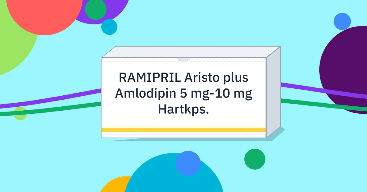 Symbolbild: Packung mit der Aufschrift RAMIPRIL Aristo plus Amlodipin 5 mg-10 mg Hartkps. (PZN 13880333) – Verfügbarkeit und Bezug in Apotheken in Frankfurt am Main