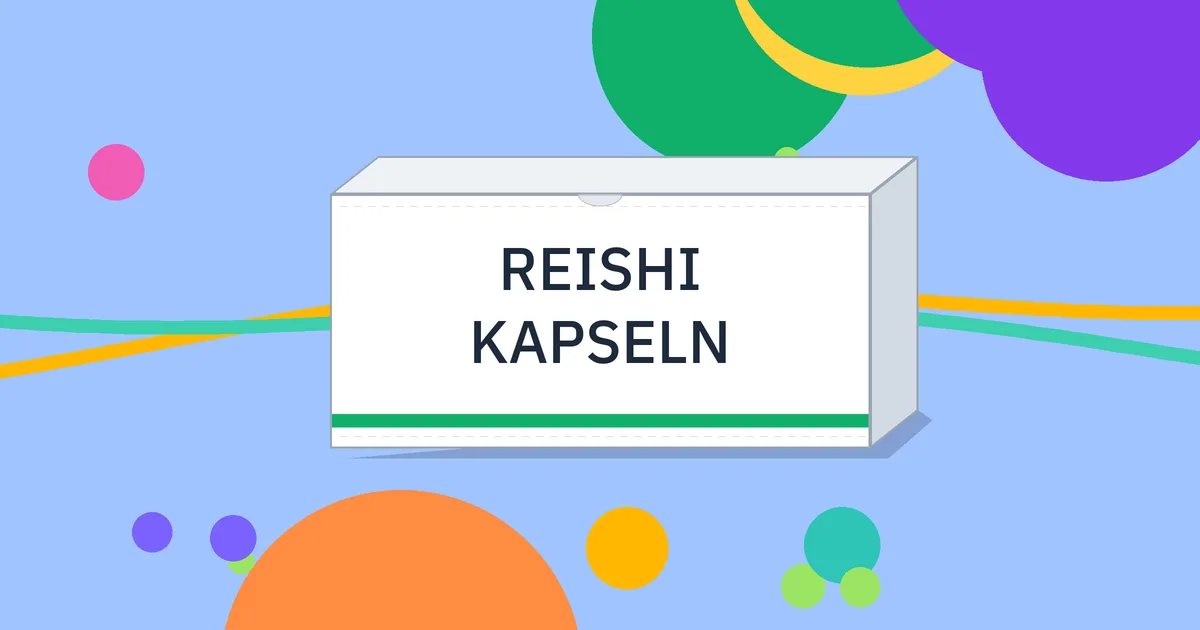 Symbolbild: Packung mit der Aufschrift REISHI KAPSELN (PZN 04683987) – Verfügbarkeit und Bezug in Apotheken in Frankfurt am Main