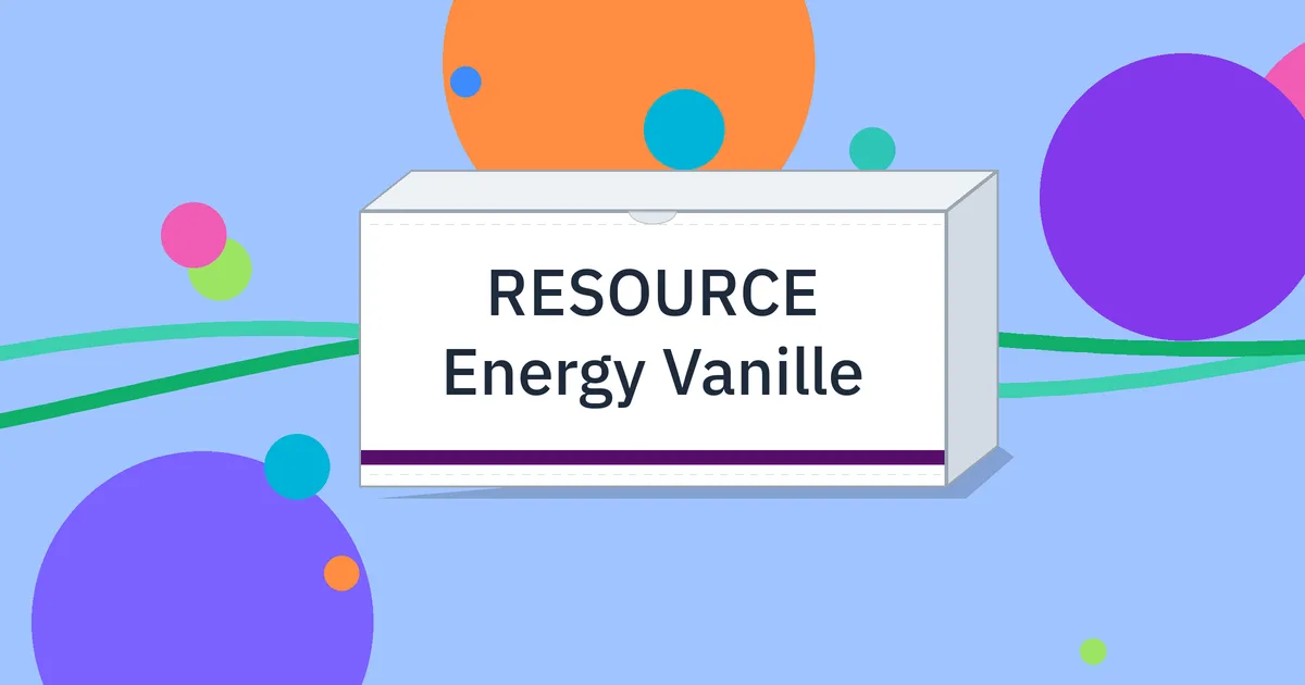 Symbolbild: Packung mit der Aufschrift RESOURCE Energy Vanille (PZN 00183118) – Verfügbarkeit und Bezug in Apotheken in Frankfurt am Main