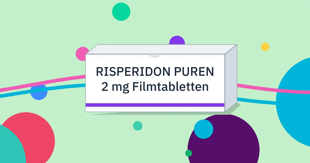 Symbolbild: Packung mit der Aufschrift RISPERIDON PUREN 2 mg Filmtabletten (PZN 11358124) – Verfügbarkeit und Bezug in Apotheken in Frankfurt am Main