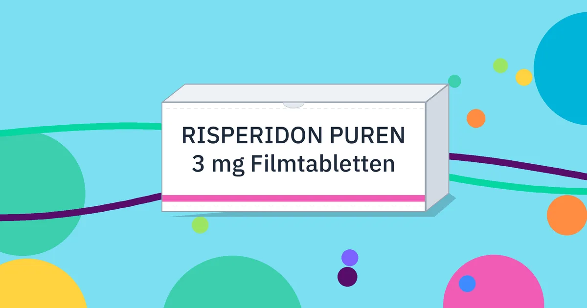 Symbolbild: Packung mit der Aufschrift RISPERIDON PUREN 3 mg Filmtabletten (PZN 11358153) – Verfügbarkeit und Bezug in Apotheken in Frankfurt am Main