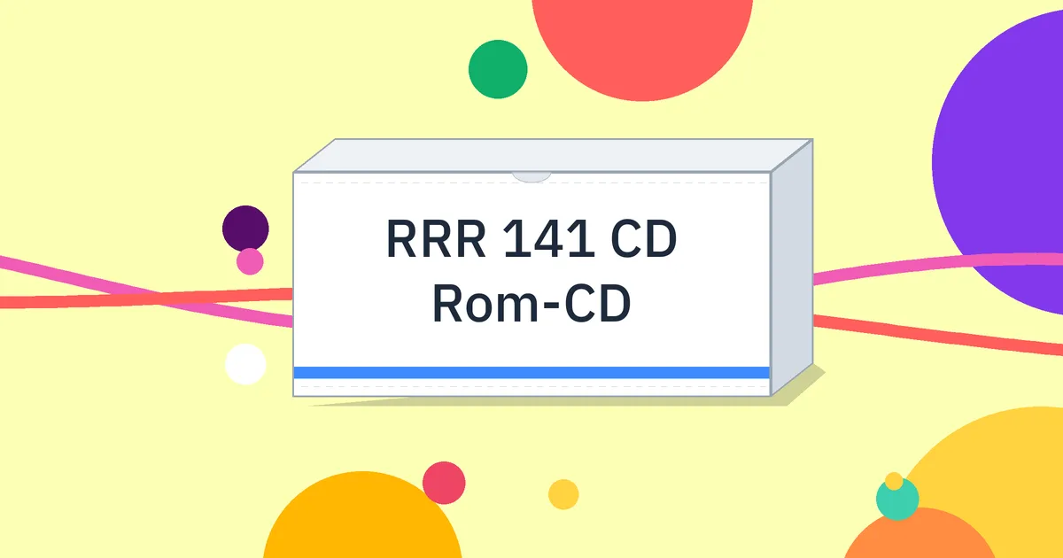 Symbolbild: Packung mit der Aufschrift RRR 141 CD Rom-CD (PZN 05975798) – Verfügbarkeit und Bezug in Apotheken in Frankfurt am Main