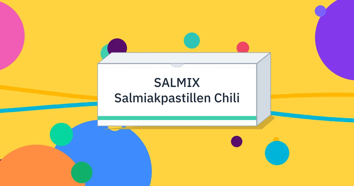 Symbolbild: Packung mit der Aufschrift SALMIX Salmiakpastillen Chili (PZN 06555265) – Verfügbarkeit und Bezug in Apotheken in Frankfurt am Main