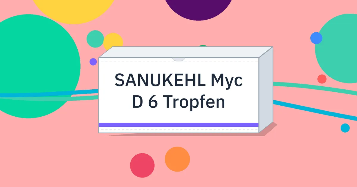 Symbolbild: Packung mit der Aufschrift SANUKEHL Myc D 6 Tropfen (PZN 07402925) – Verfügbarkeit und Bezug in Apotheken in Frankfurt am Main