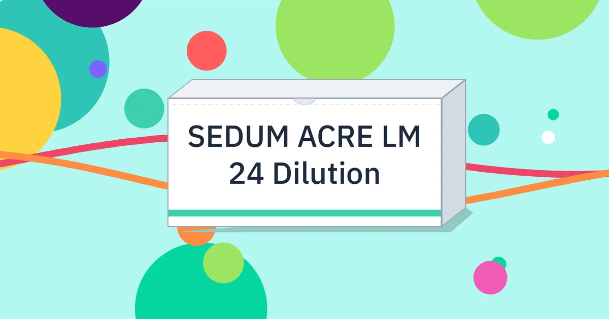 Symbolbild: Packung mit der Aufschrift SEDUM ACRE LM 24 Dilution (PZN 13692301) – Verfügbarkeit und Bezug in Apotheken in Frankfurt am Main