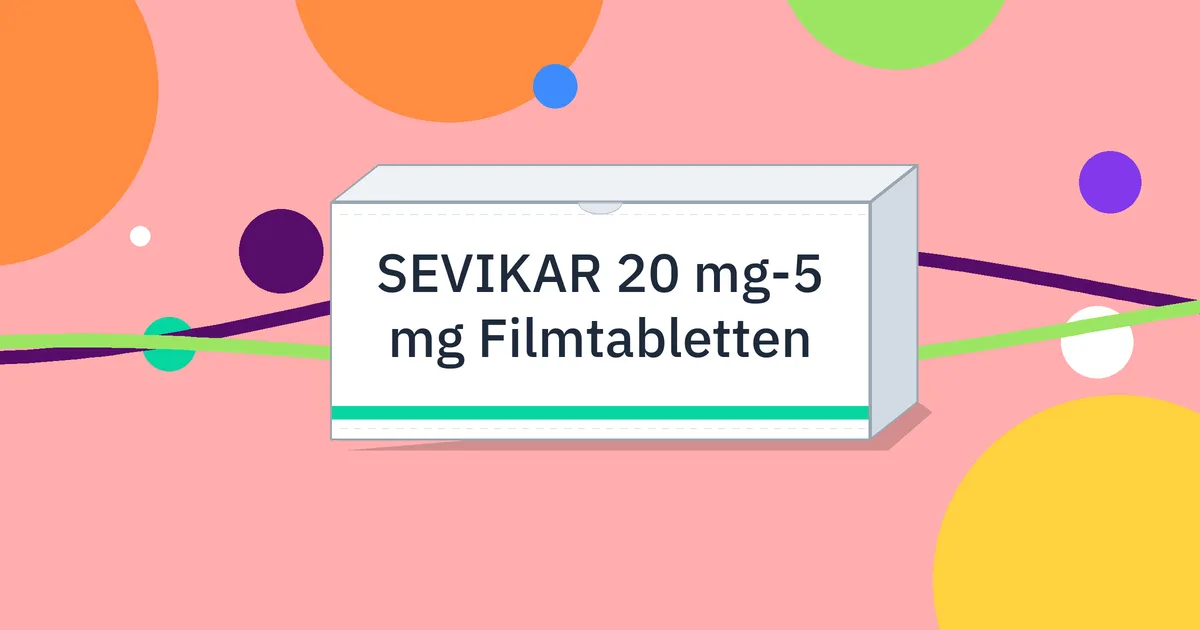 Symbolbild: Packung mit der Aufschrift SEVIKAR 20 mg-5 mg Filmtabletten (PZN 11322959) – Verfügbarkeit und Bezug in Apotheken in Frankfurt am Main