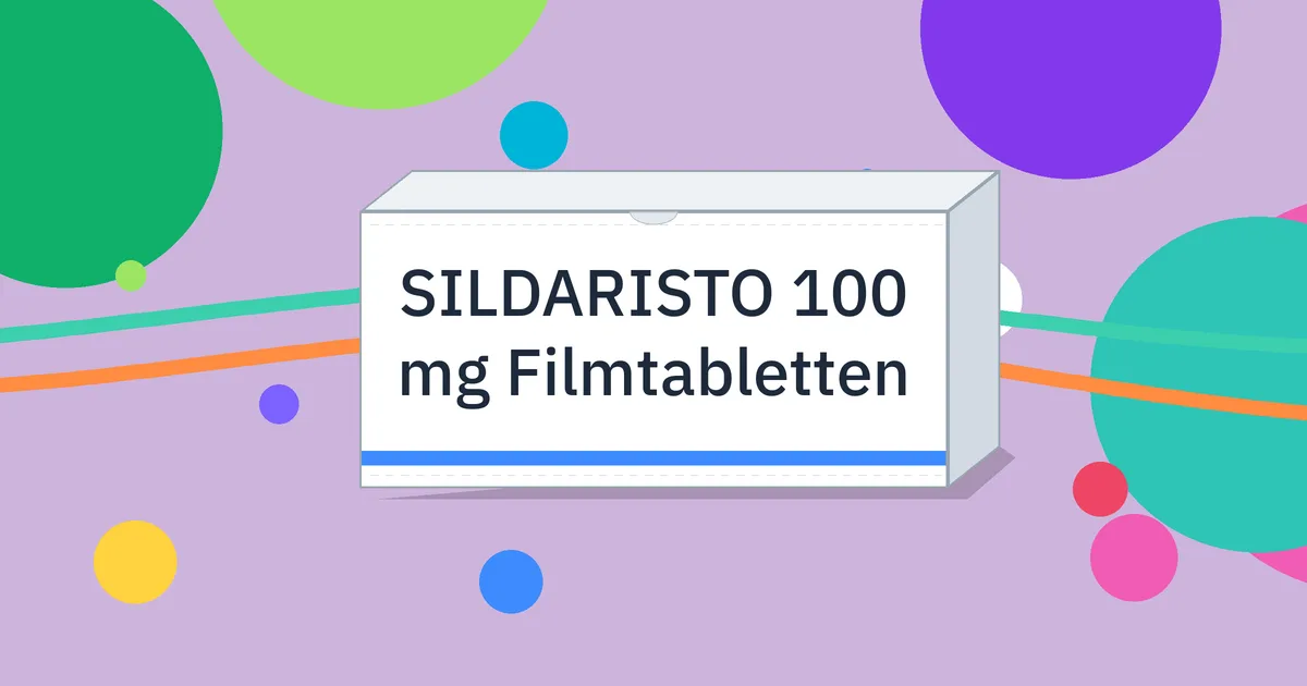 Symbolbild: Packung mit der Aufschrift SILDARISTO 100 mg Filmtabletten (PZN 05700860) – Verfügbarkeit und Bezug in Apotheken in Frankfurt am Main