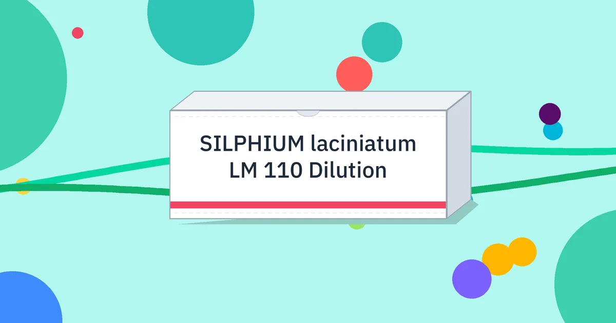 Symbolbild: Packung mit der Aufschrift SILPHIUM laciniatum LM 110 Dilution (PZN 13679660) – Verfügbarkeit und Bezug in Apotheken in Frankfurt am Main