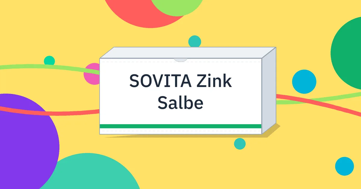 Symbolbild: Packung mit der Aufschrift SOVITA Zink Salbe (PZN 14177251) – Verfügbarkeit und Bezug in Apotheken in Frankfurt am Main