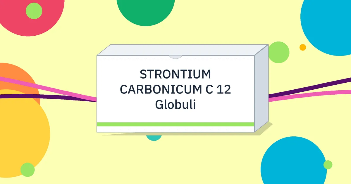 Symbolbild: Packung mit der Aufschrift STRONTIUM CARBONICUM C 12 Globuli (PZN 19718102) – Verfügbarkeit und Bezug in Apotheken in Frankfurt am Main