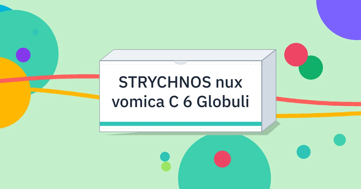 Symbolbild: Packung mit der Aufschrift STRYCHNOS nux vomica C 6 Globuli (PZN 16671021) – Verfügbarkeit und Bezug in Apotheken in Frankfurt am Main
