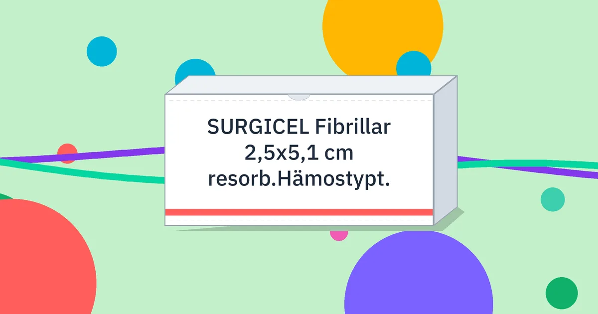 Symbolbild: Packung mit der Aufschrift SURGICEL Fibrillar 2,5x5,1 cm resorb.Hämostypt. (PZN 19885076) – Verfügbarkeit und Bezug in Apotheken in Frankfurt am Main