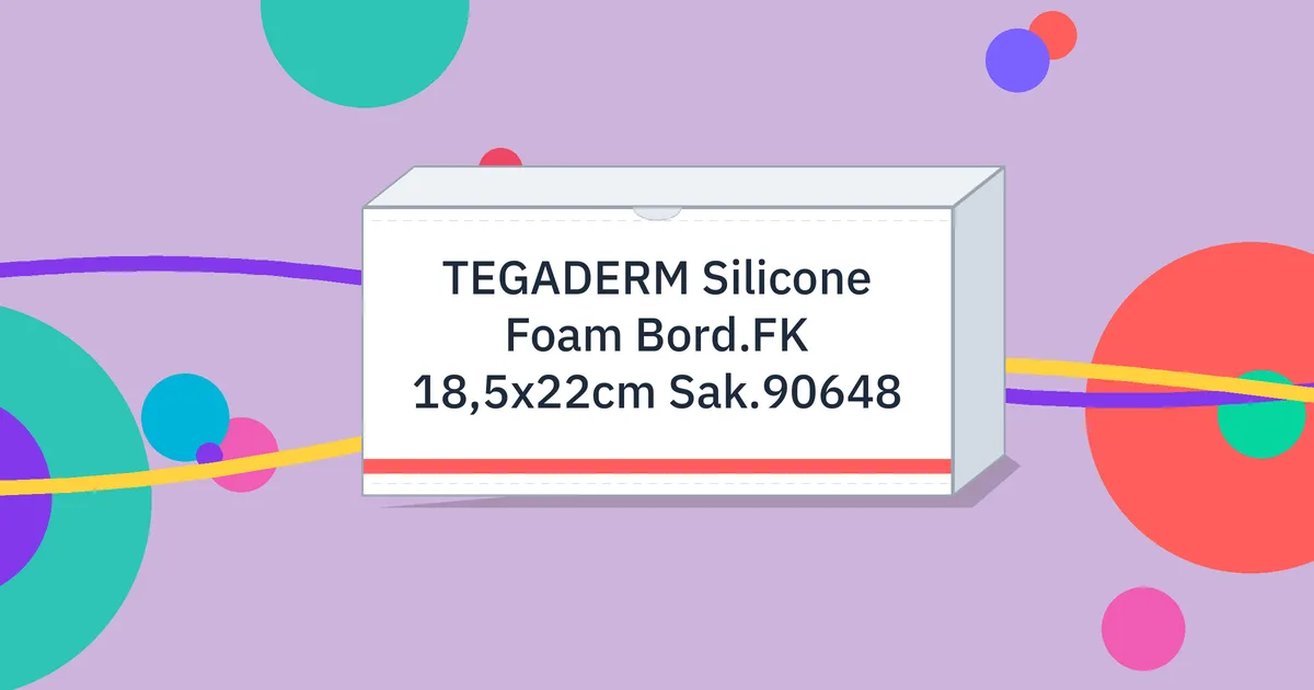 Symbolbild: Packung mit der Aufschrift TEGADERM Silicone Foam Bord.FK 18,5x22cm Sak.90648 (PZN 13229164) – Verfügbarkeit und Bezug in Apotheken in Frankfurt am Main