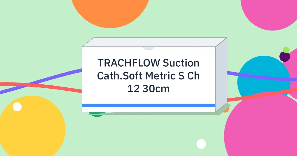 Symbolbild: Packung mit der Aufschrift TRACHFLOW Suction Cath.Soft Metric S Ch 12 30cm (PZN 20295411) – Verfügbarkeit und Bezug in Apotheken in Frankfurt am Main