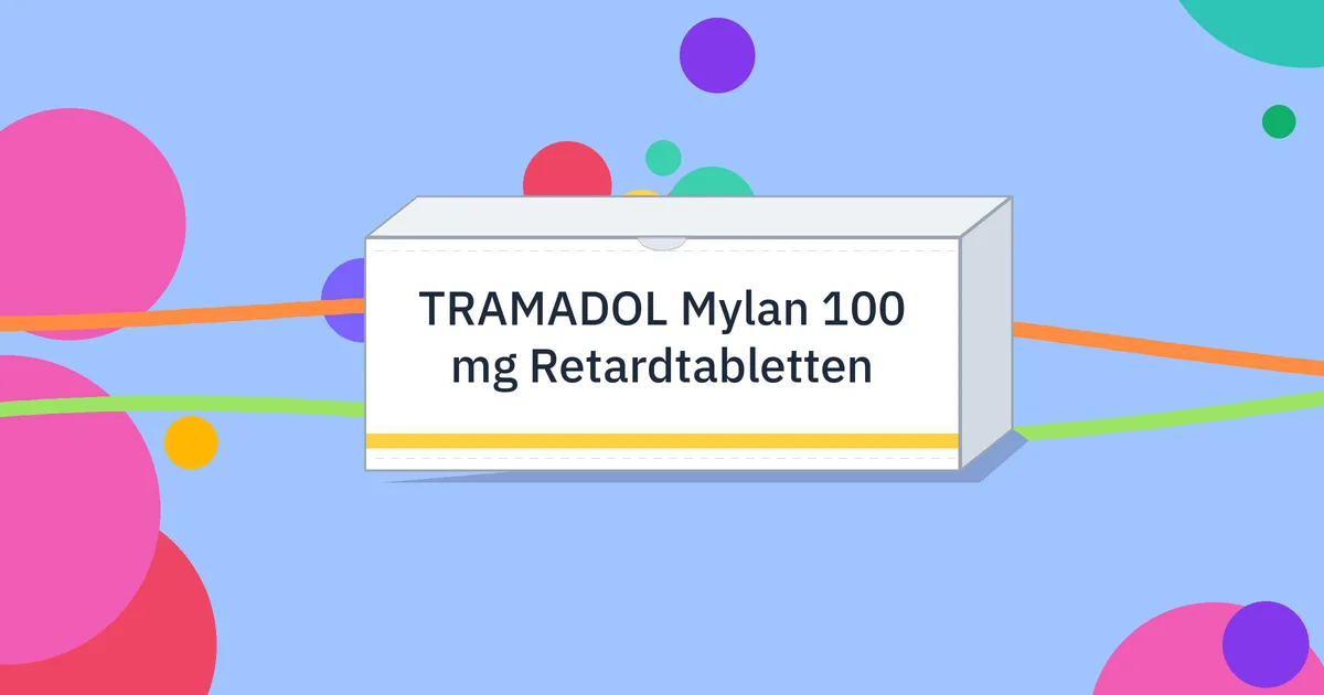 Symbolbild: Packung mit der Aufschrift TRAMADOL Mylan 100 mg Retardtabletten (PZN 12460327) – Verfügbarkeit und Bezug in Apotheken in Frankfurt am Main