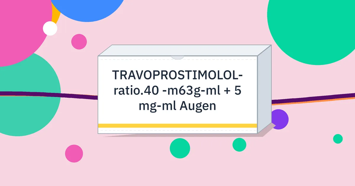 Symbolbild: Packung mit der Aufschrift TRAVOPROSTIMOLOL-ratio.40 -m63g-ml + 5 mg-ml Augen (PZN 12521589) – Verfügbarkeit und Bezug in Apotheken in Frankfurt am Main