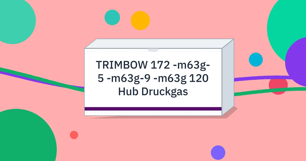 Symbolbild: Packung mit der Aufschrift TRIMBOW 172 -m63g-5 -m63g-9 -m63g 120 Hub Druckgas (PZN 19540710) – Verfügbarkeit und Bezug in Apotheken in Frankfurt am Main