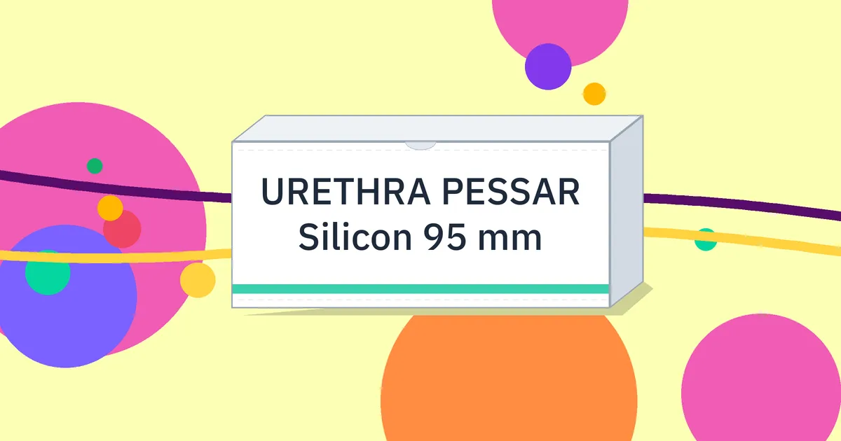 Symbolbild: Packung mit der Aufschrift URETHRA PESSAR Silicon 95 mm (PZN 07702596) – Verfügbarkeit und Bezug in Apotheken in Frankfurt am Main