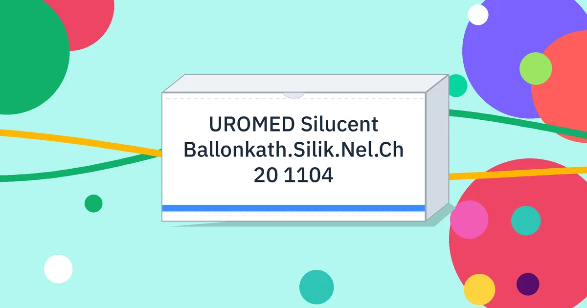 Symbolbild: Packung mit der Aufschrift UROMED Silucent Ballonkath.Silik.Nel.Ch 20 1104 (PZN 01411455) – Verfügbarkeit und Bezug in Apotheken in Frankfurt am Main